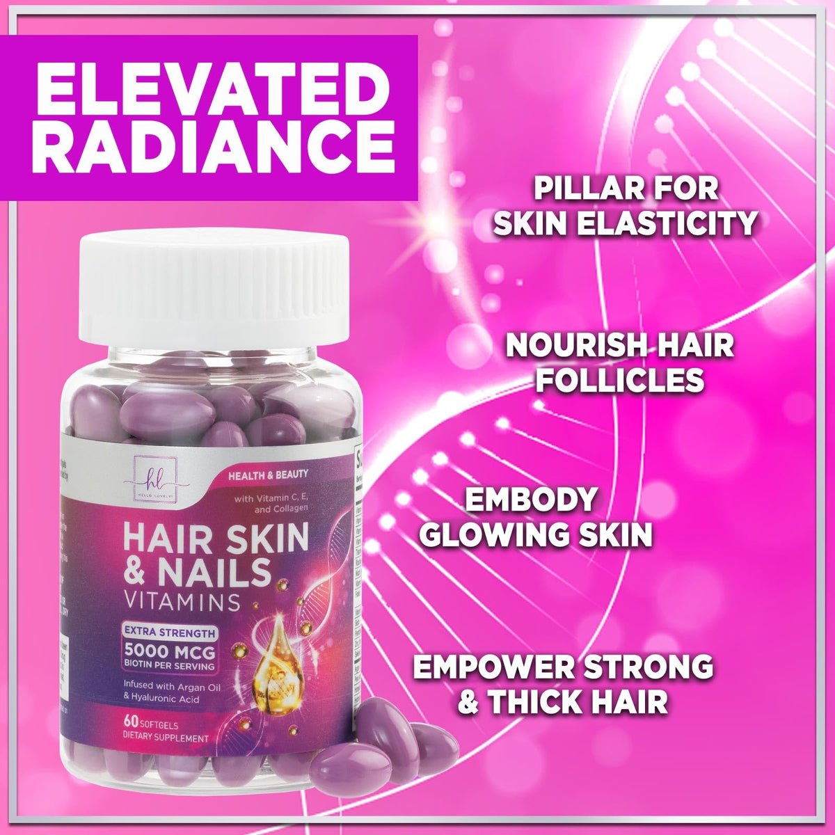 Softgels for easy daily intake