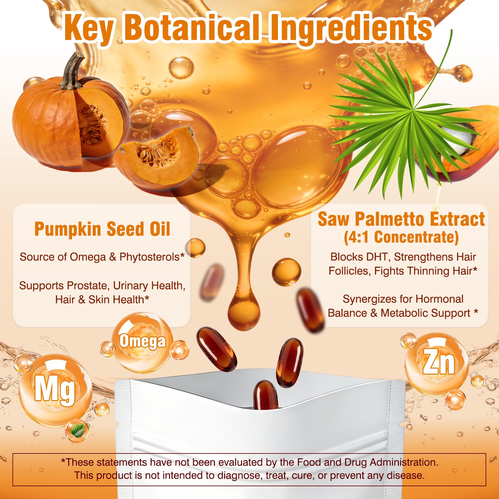 Softgels for easy daily supplementation