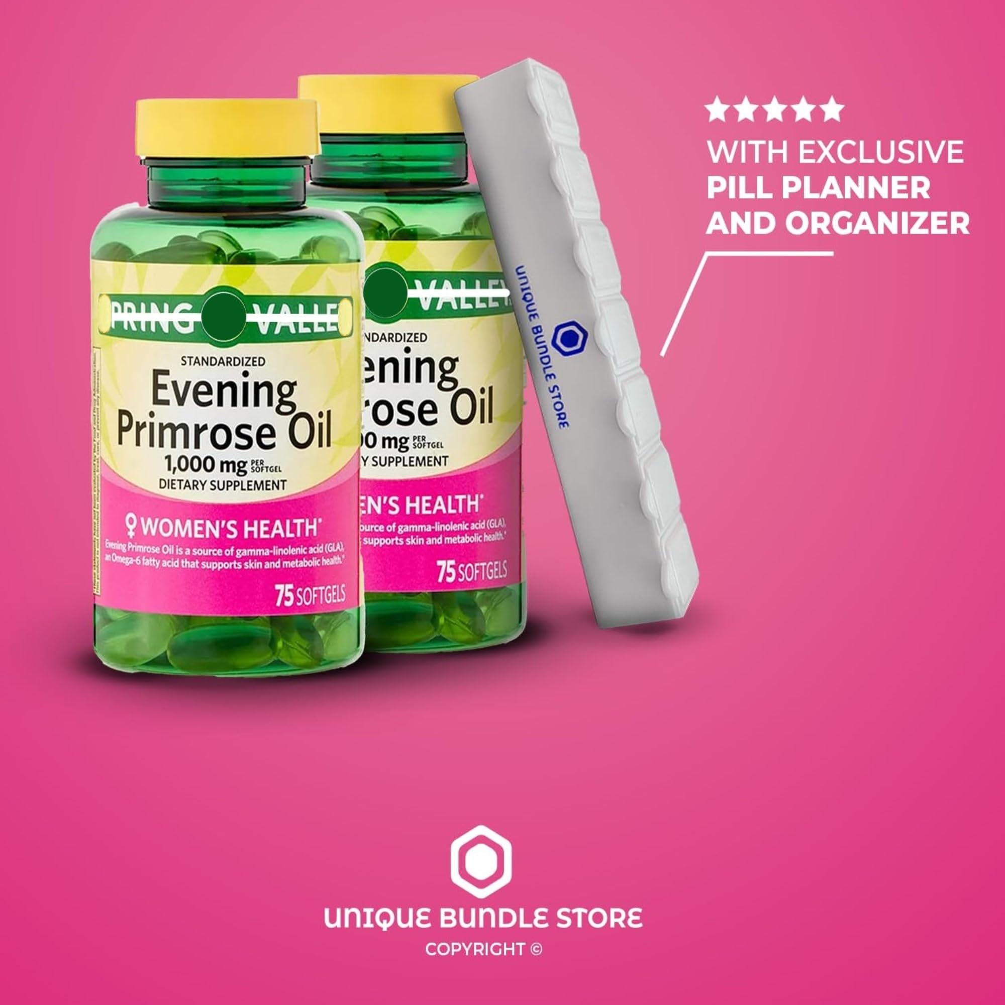 Softgels for easy evening primrose dosage