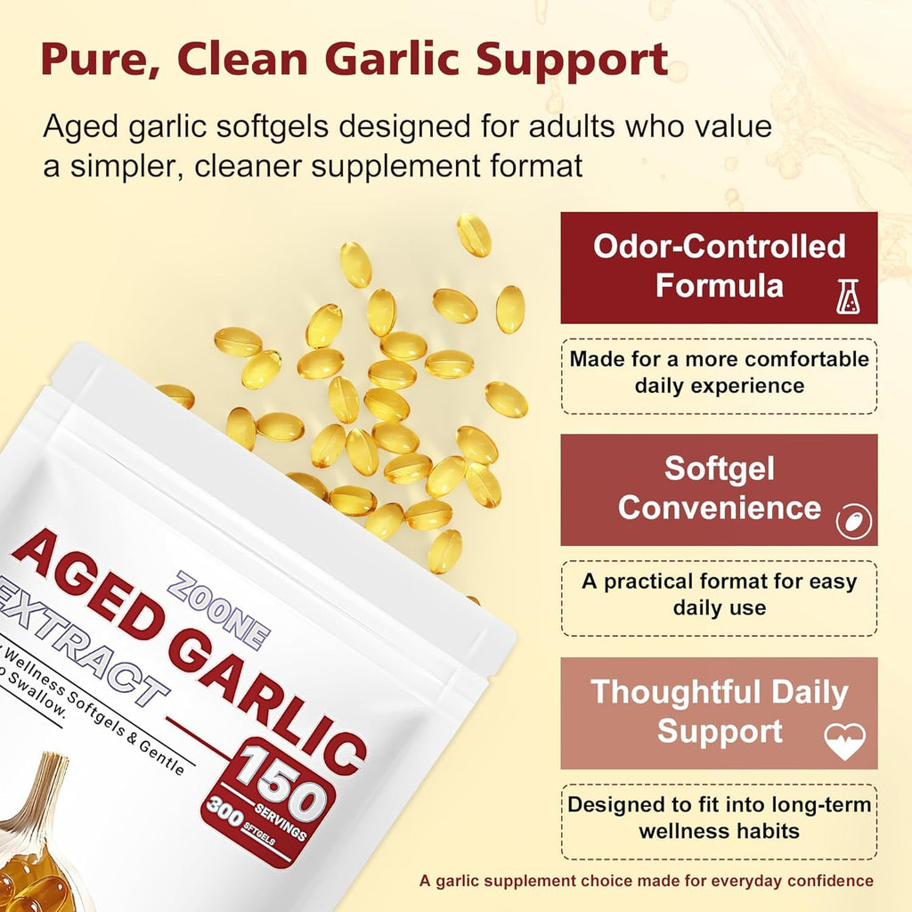 Softgels for easy garlic consumption