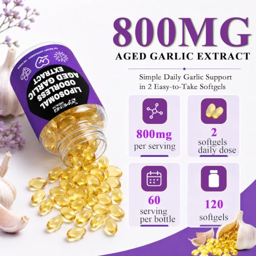 Softgels for easy garlic intake