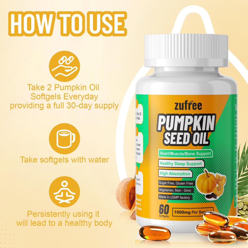 Softgels for easy pumpkin seed oil intake