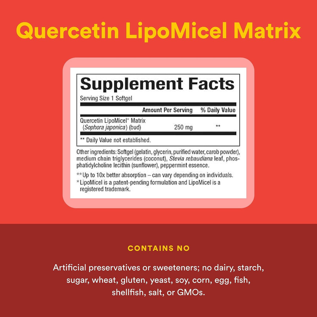 softgels for easy quercetin absorption