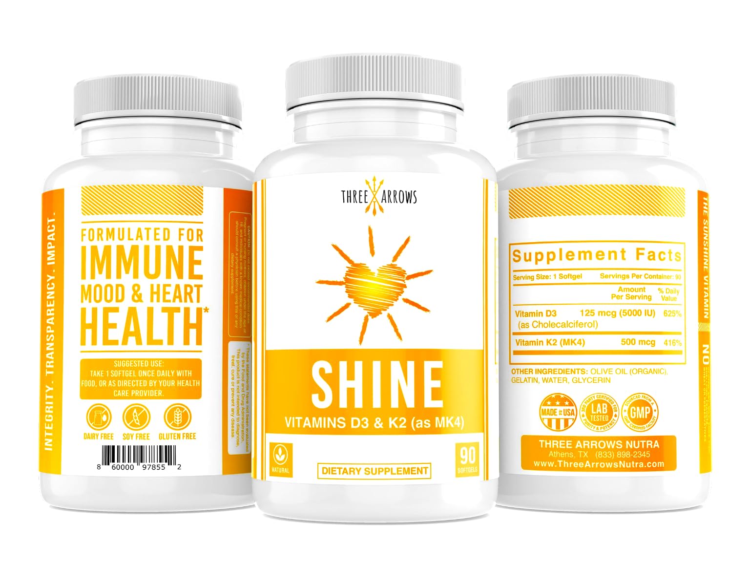 Softgels for easy vitamin D absorption