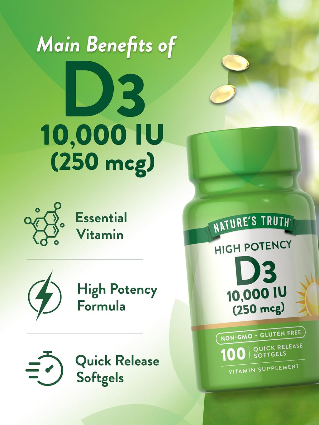 softgels for easy vitamin D intake