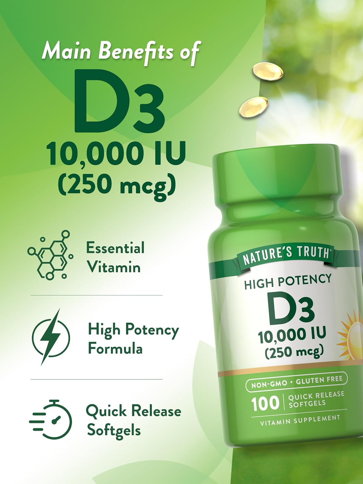 softgels for easy vitamin D intake