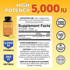 softgels for easy vitamin D3 absorption