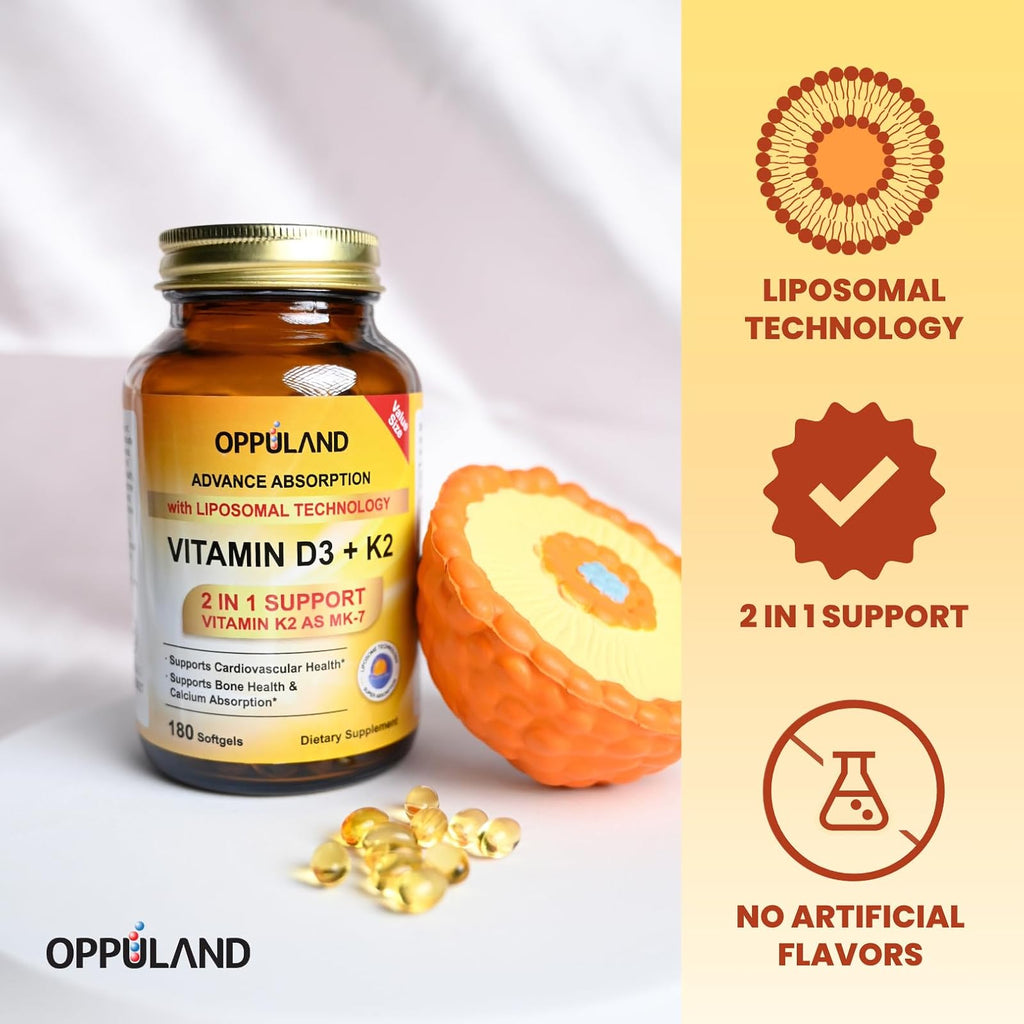 Softgels for easy Vitamin D3 K2 intake