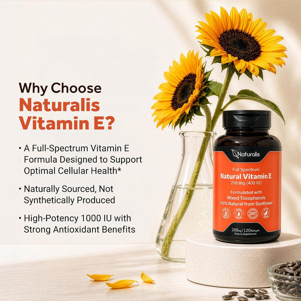 Softgels for easy vitamin E absorption