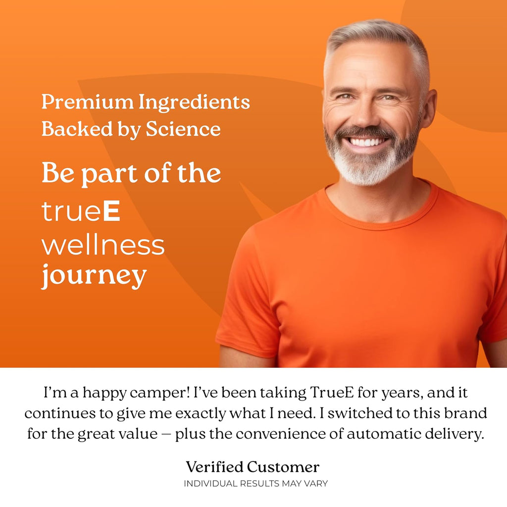 Softgels for easy vitamin E intake