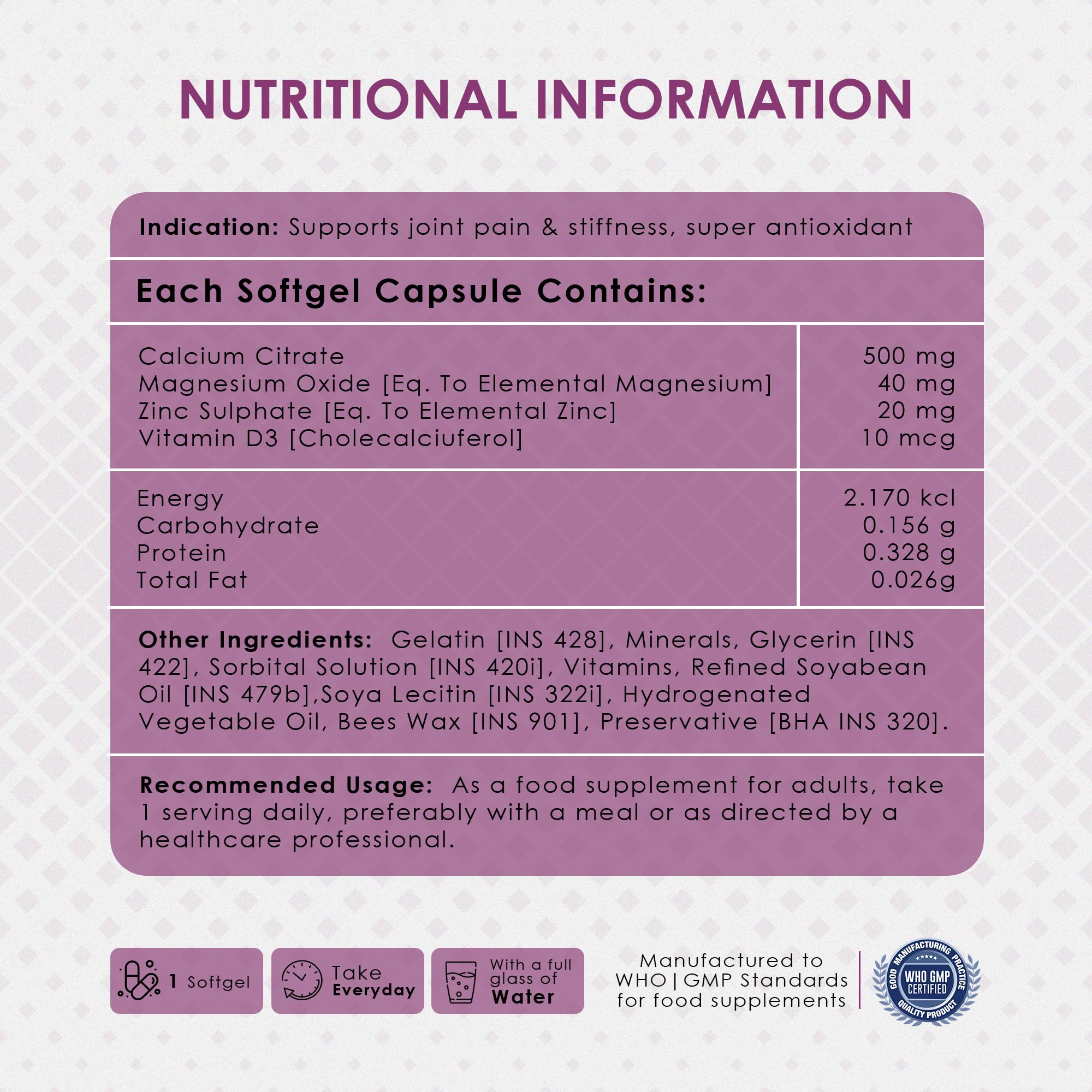 Softgels for enhanced calcium absorption