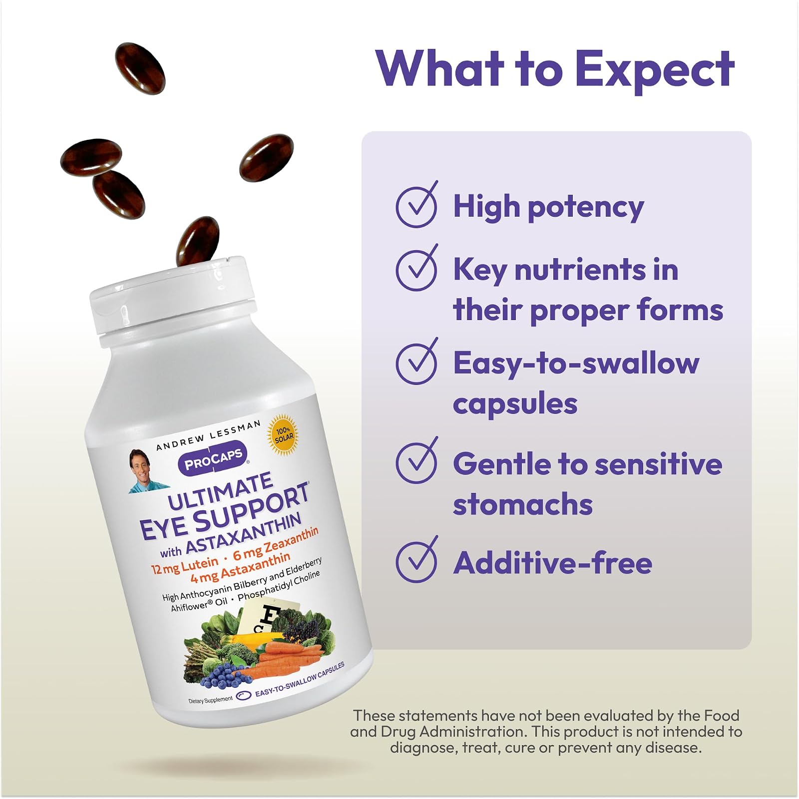Softgels for enhanced eye protection