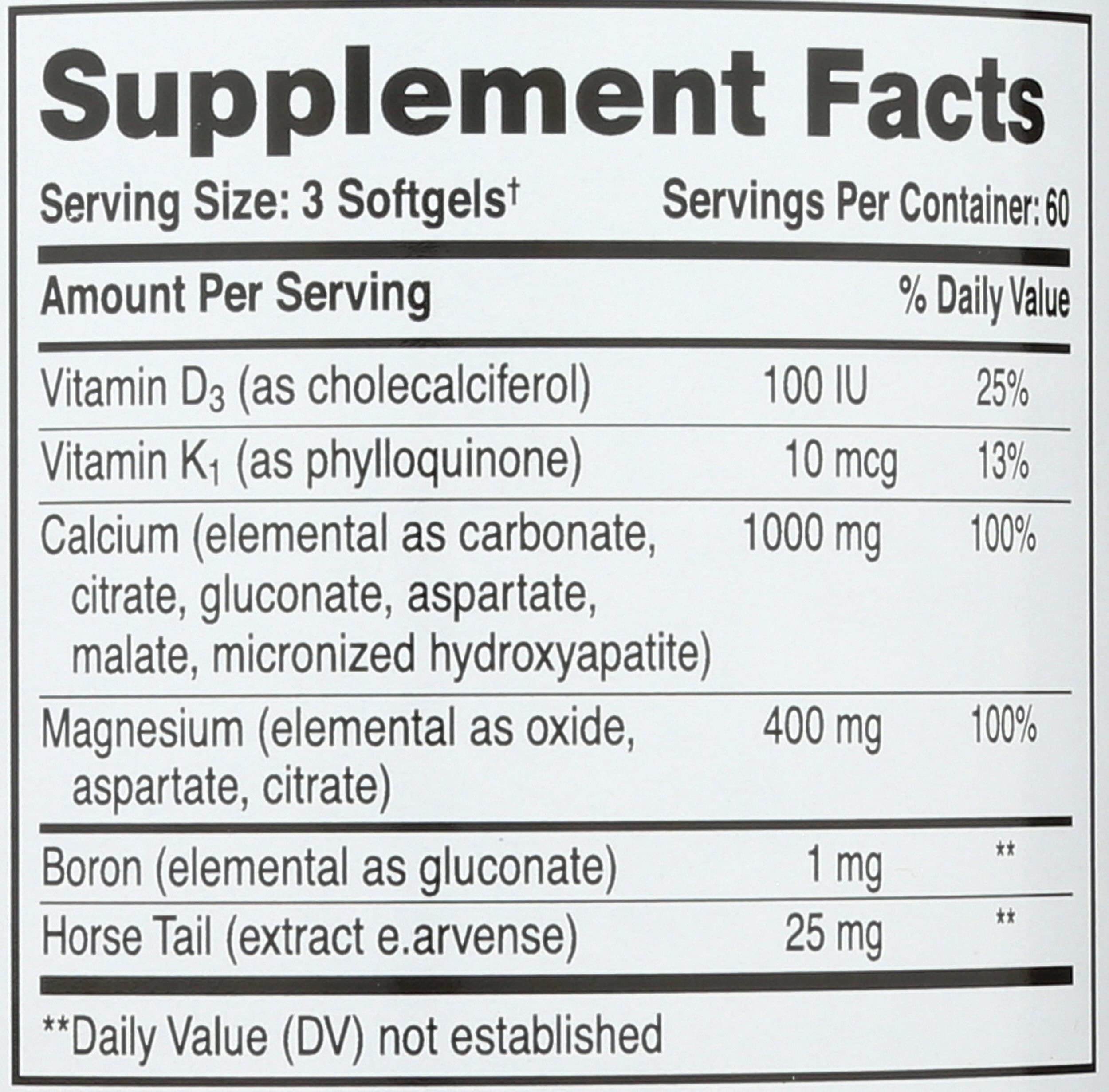 softgels for healthy bone density