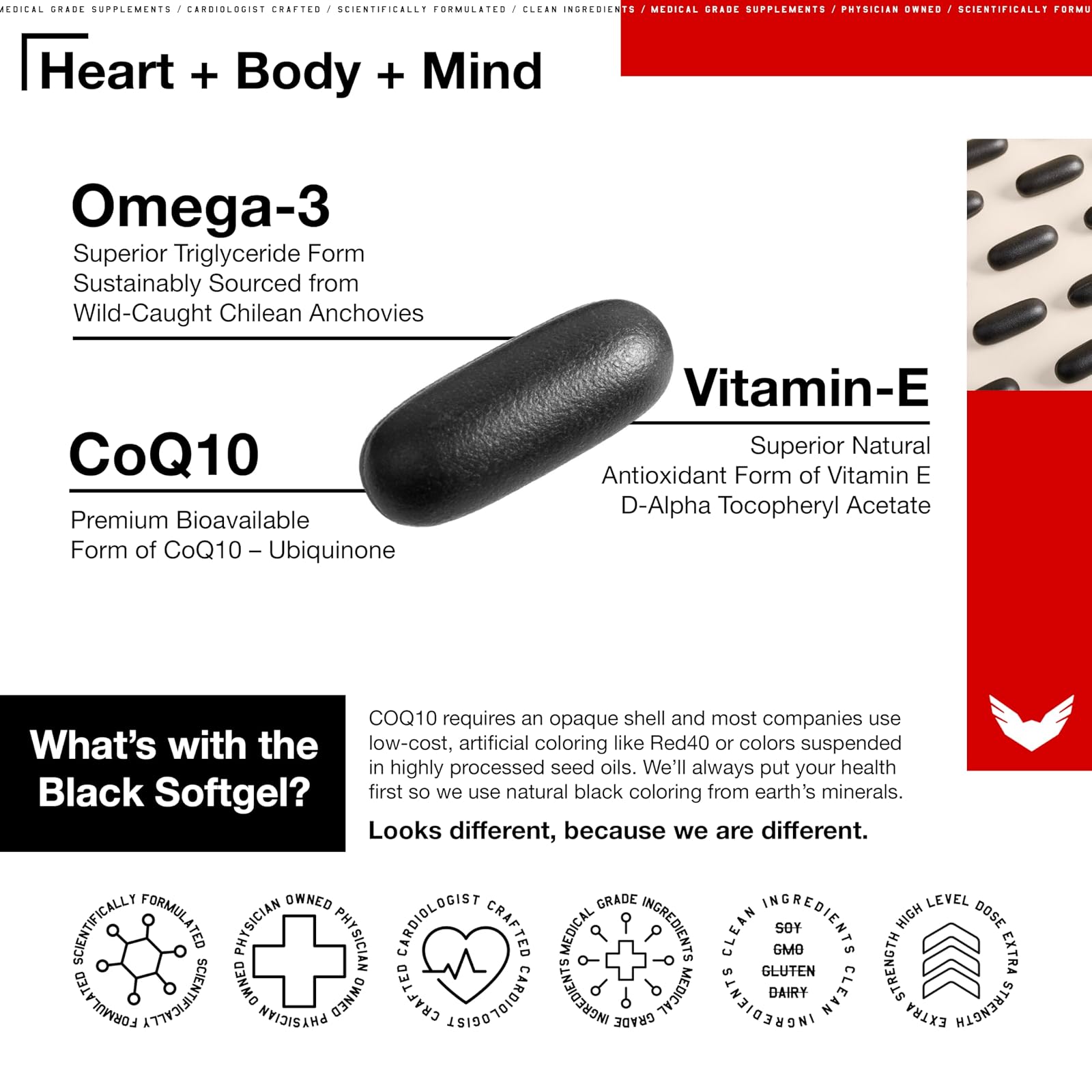 Softgels for improved cardiovascular function