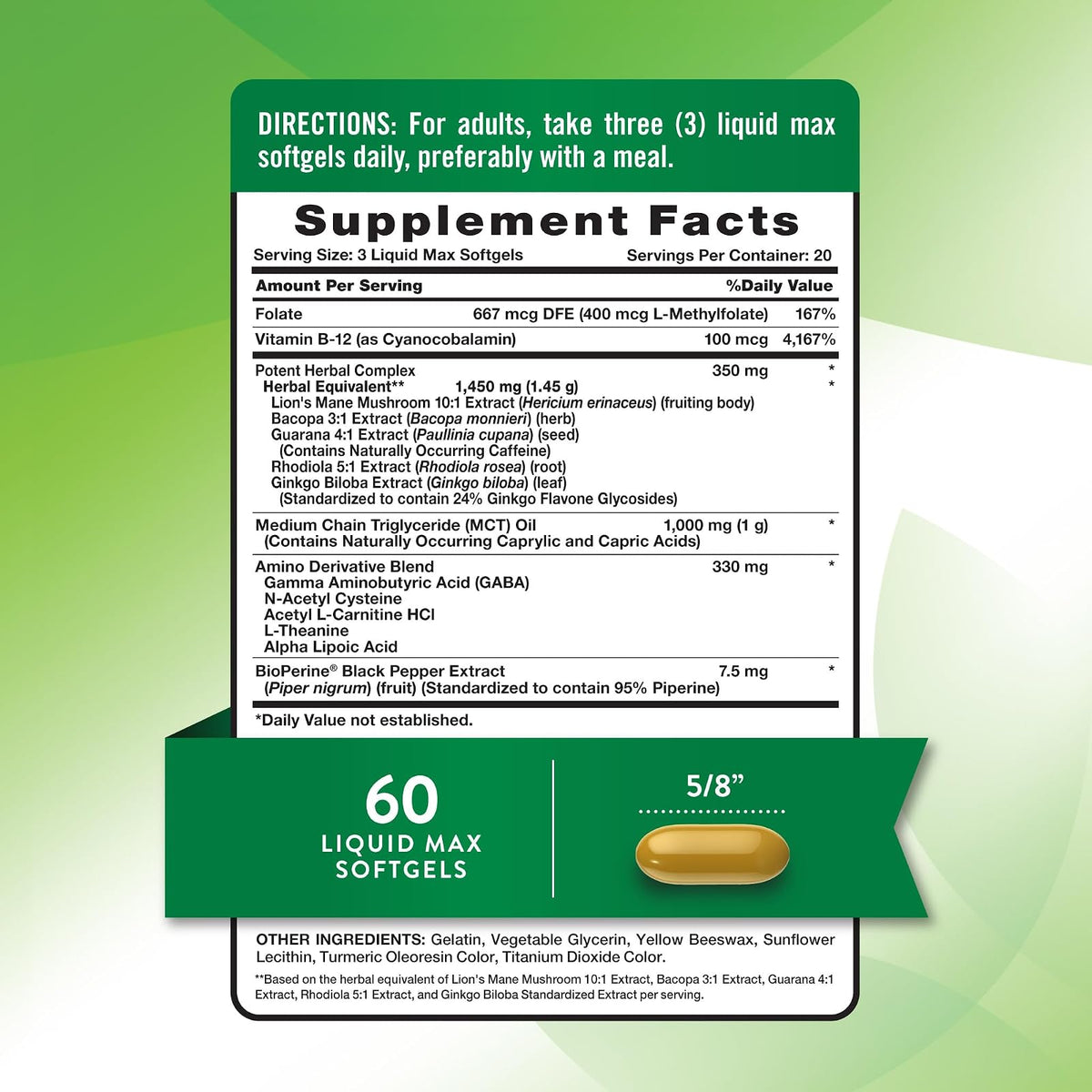 softgels for mental clarity and focus