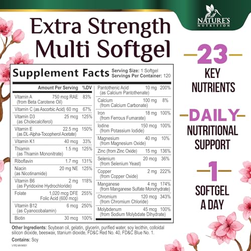 Softgels packed with vitamins and calcium