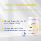 Softgels with oregano oil and black seed