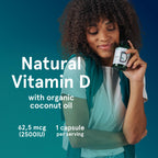 Softgels with vitamin D3 for mood enhancement