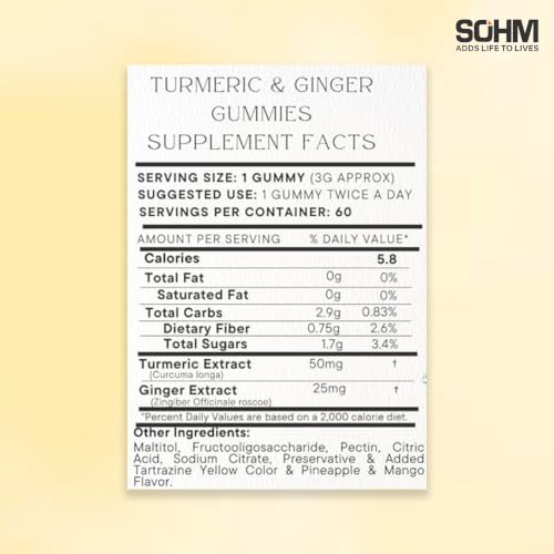SOHM turmeric gummies for overall wellness