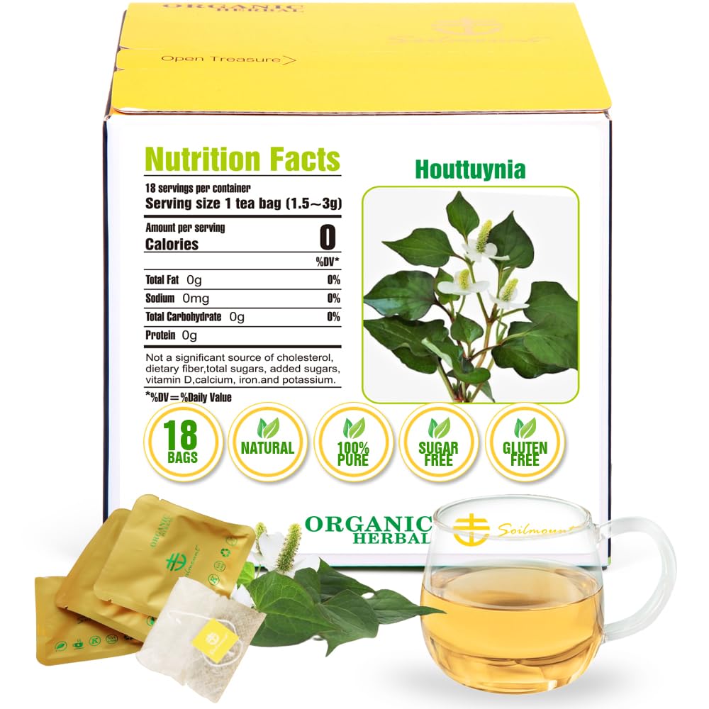 Soilmount Houttuynia Cordata herbal tea bags