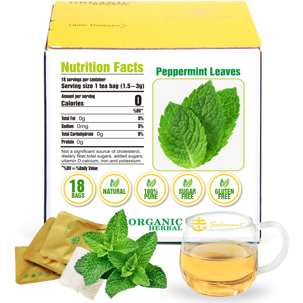 Soilmount peppermint leaf tea bags