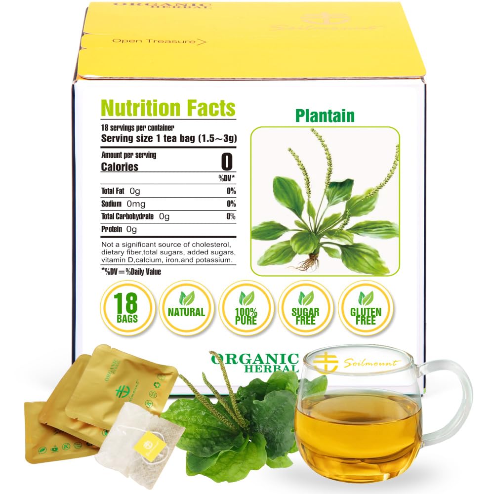 Soilmount plantain leaf tea bags