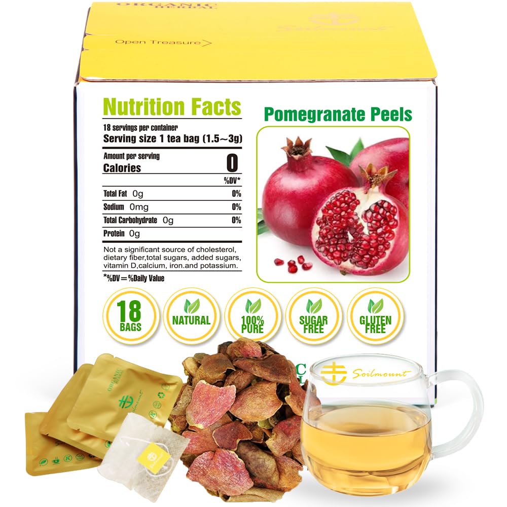 Soilmount pomegranate peel tea bags