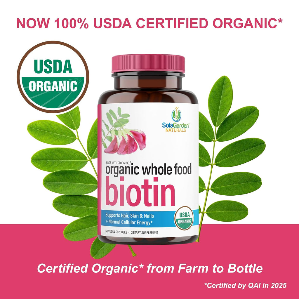 SolaGarden Naturals biotin supplement