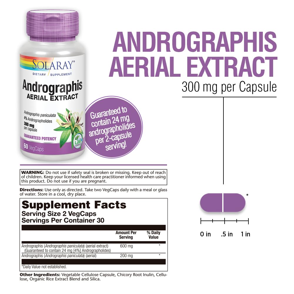 SOLARAY Andrographis for seasonal support