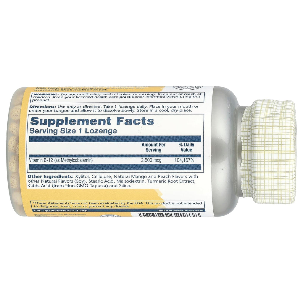 Solaray B-12 lozenges for immune support