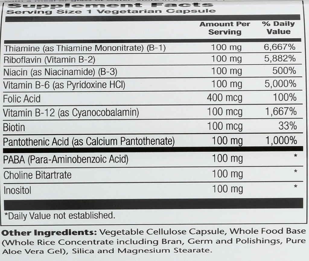 Solaray B-Complex for stress relief