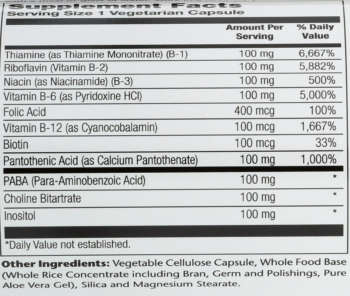 Solaray B-Complex for stress relief