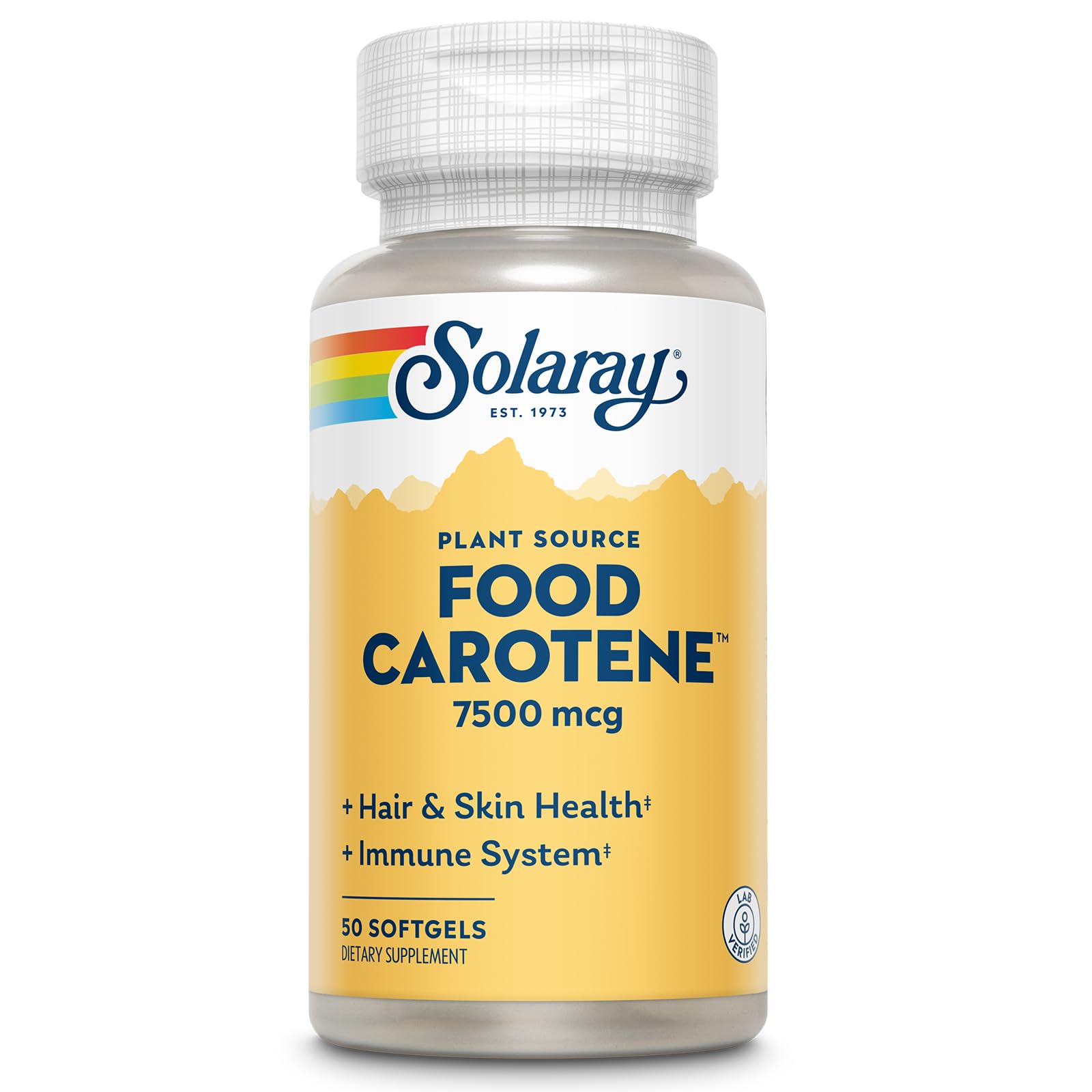 SOLARAY beta carotene vitamin A capsules
