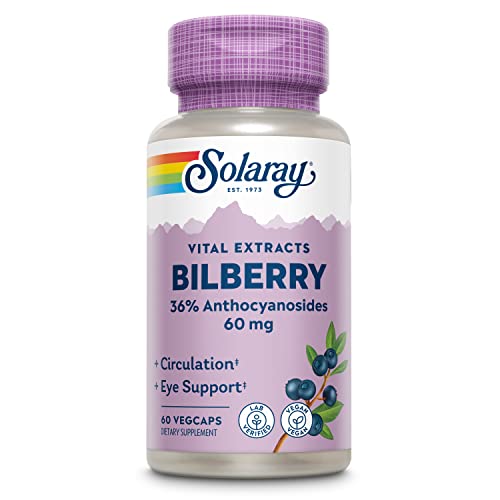 SOLARAY bilberry berry extract capsules