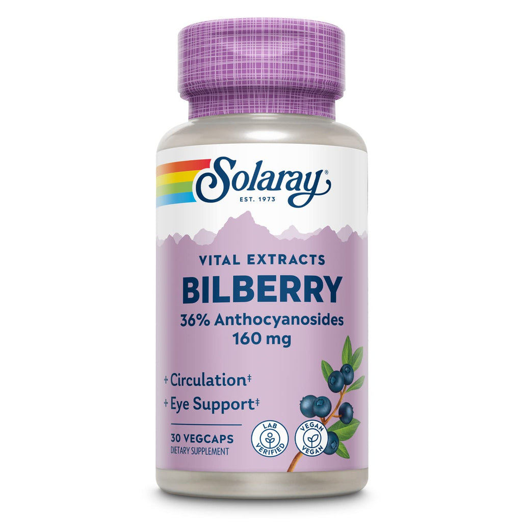 SOLARAY Bilberry Extract for eye health