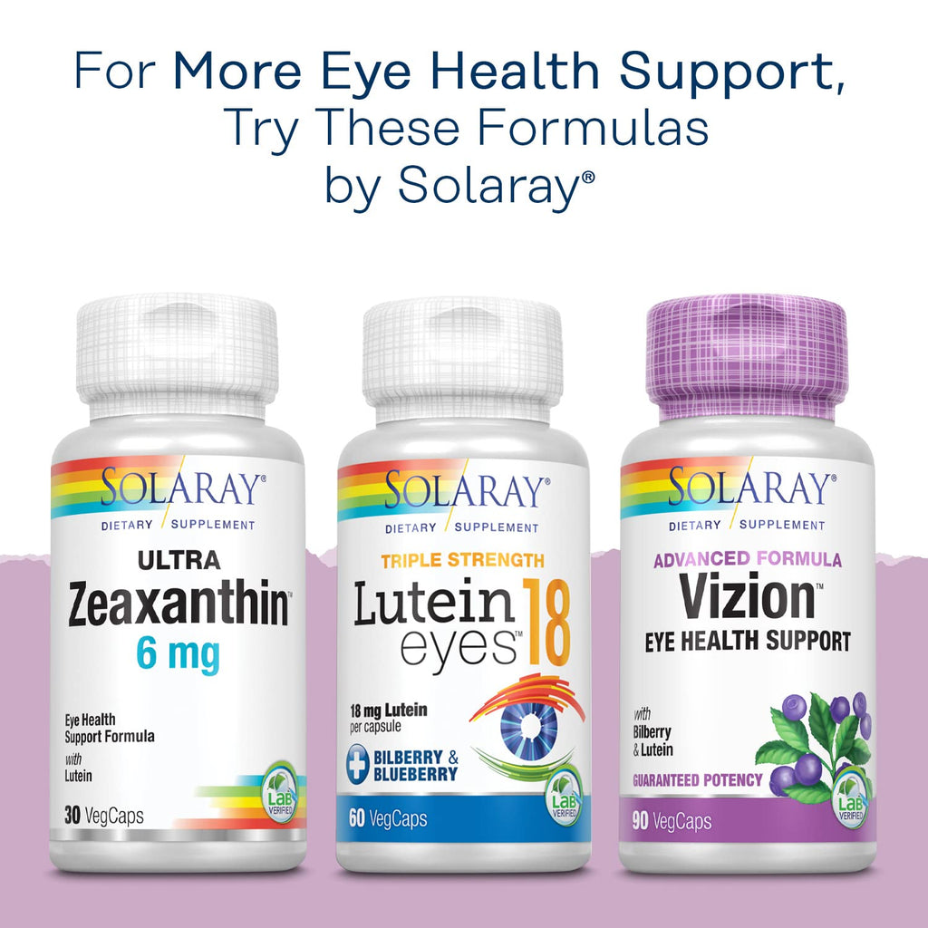 SOLARAY bilberry vegcaps for antioxidant boost