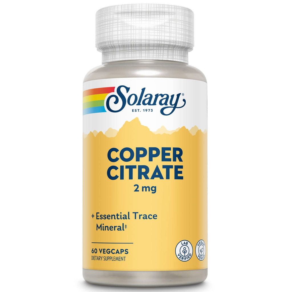 SOLARAY Biocitrate Copper for daily wellness