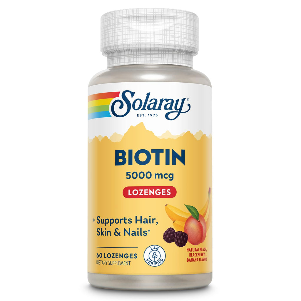 Solaray biotin lozenges for healthy hair