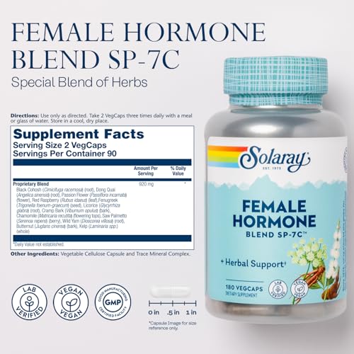 Solaray black cohosh vegcaps for balance