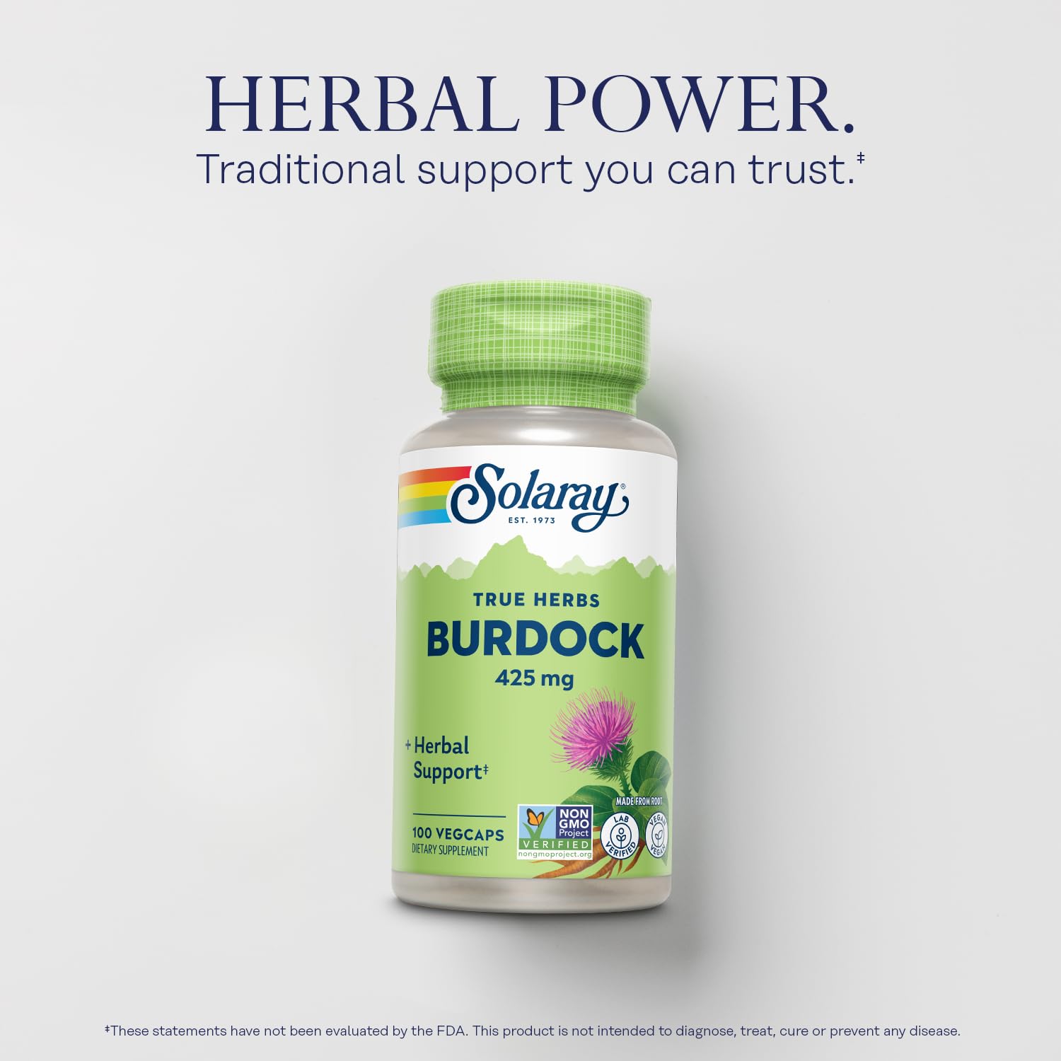 SOLARAY burdock root 425 mg benefits