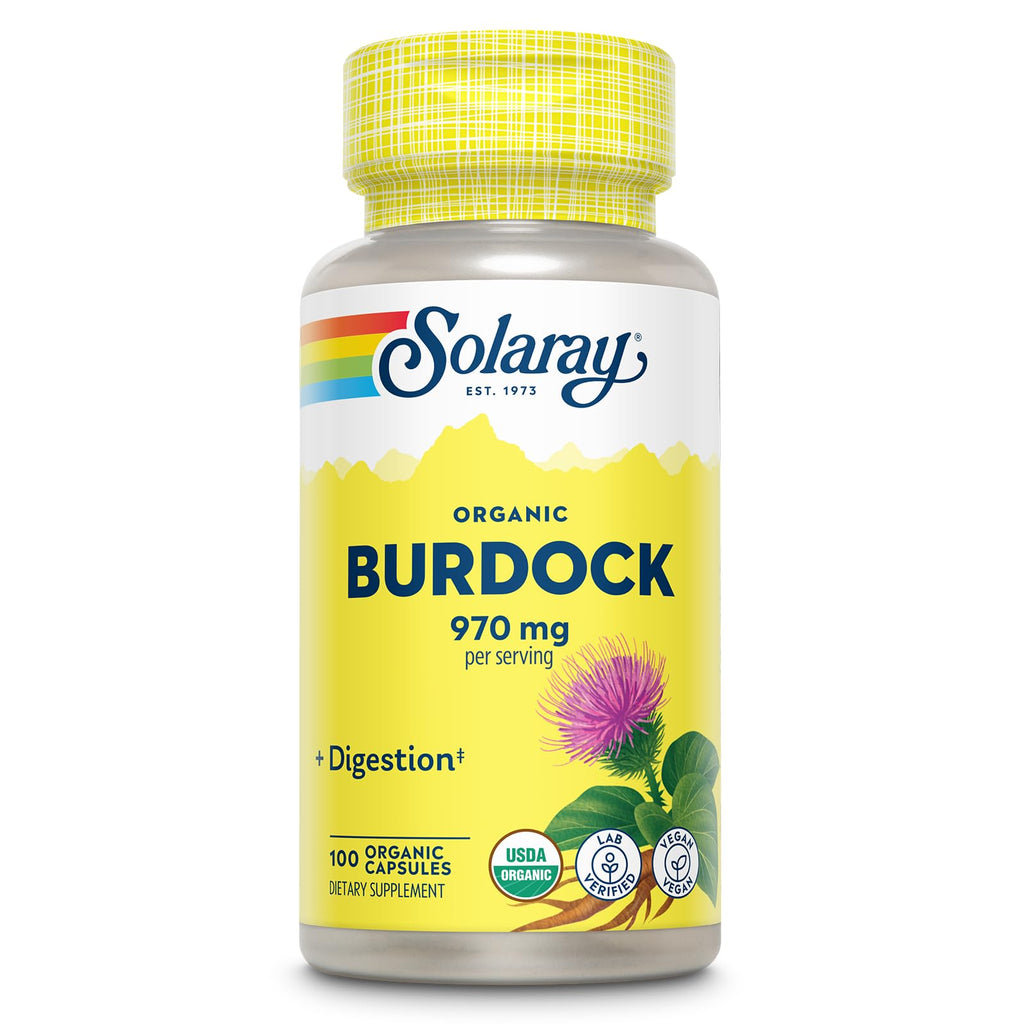 SOLARAY burdock root capsules for digestion