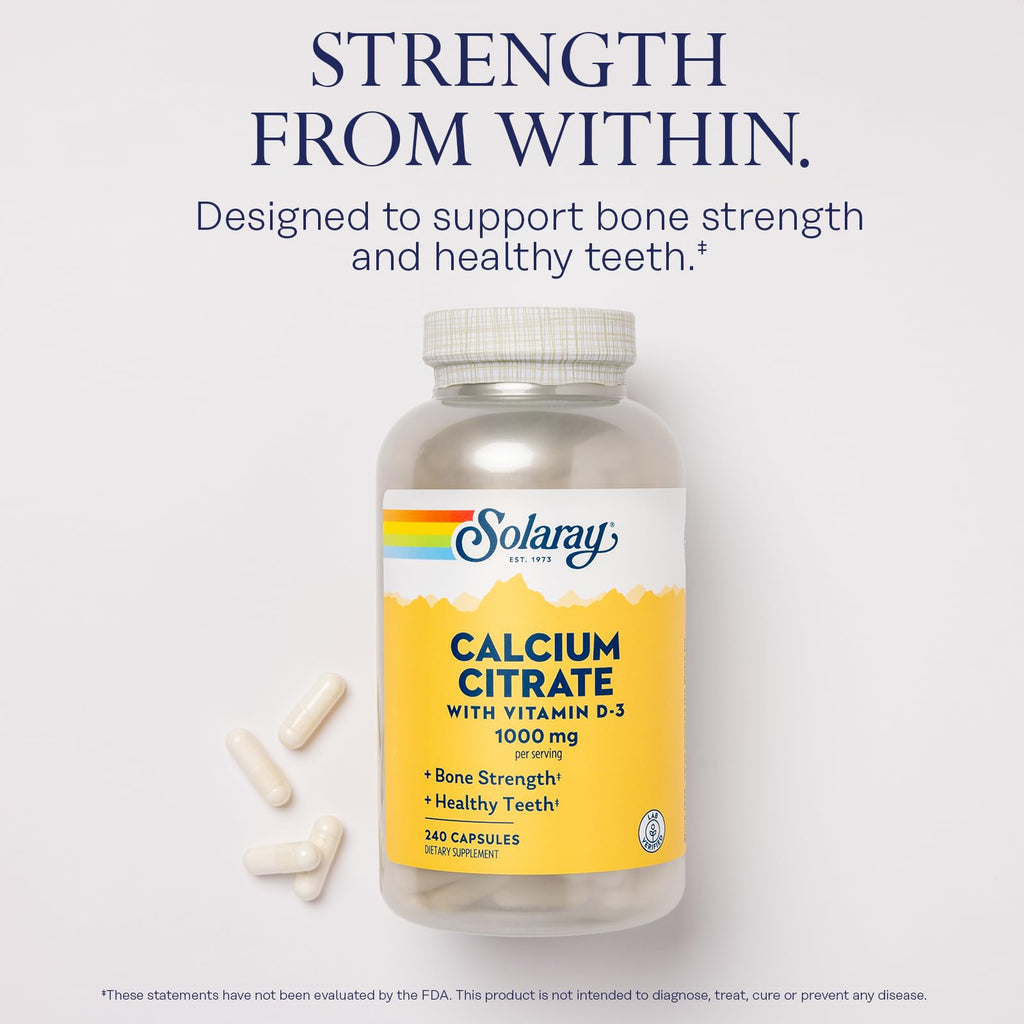 Solaray calcium citrate for better absorption