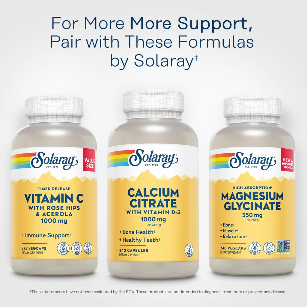 Solaray calcium citrate for strong bones