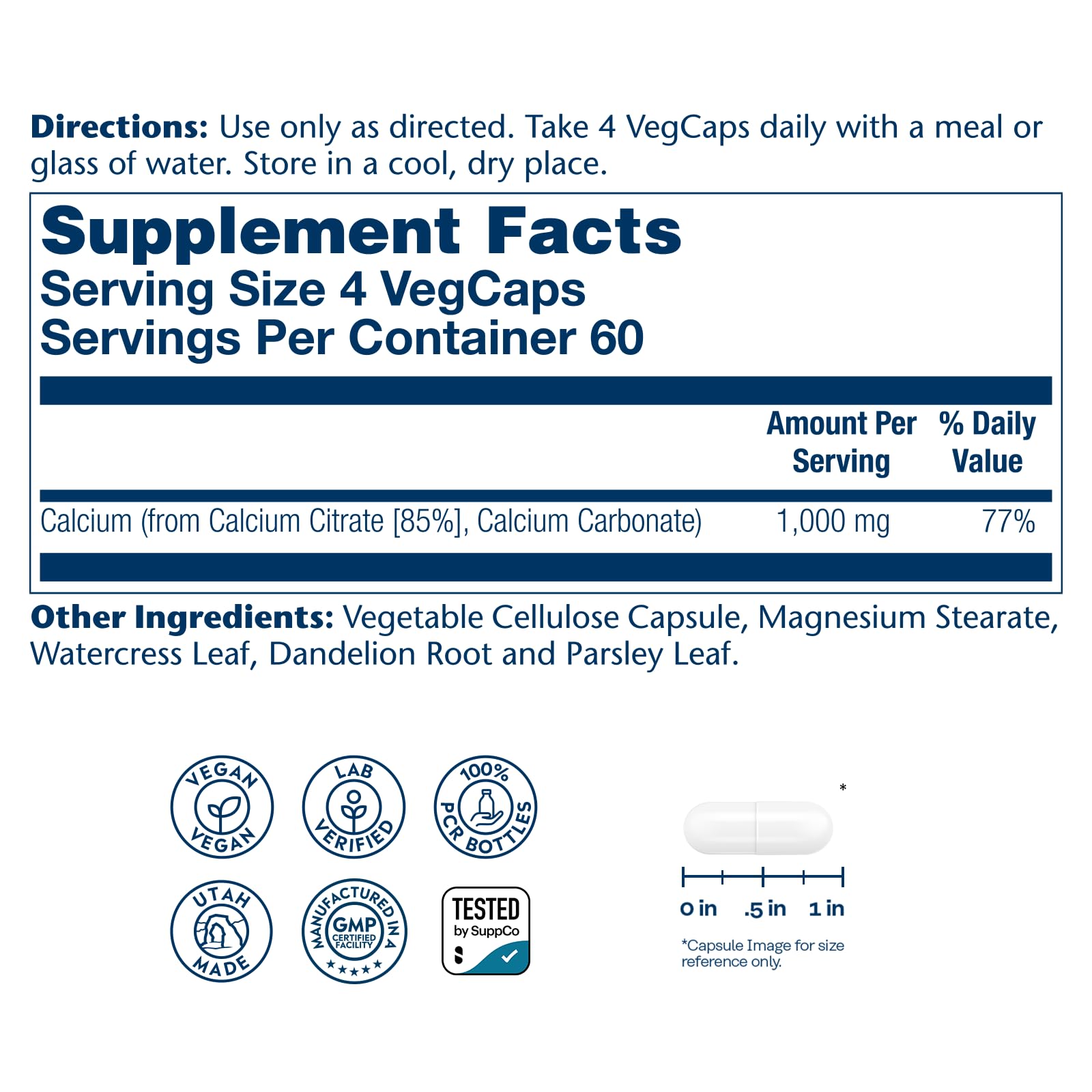 Solaray calcium citrate supplement