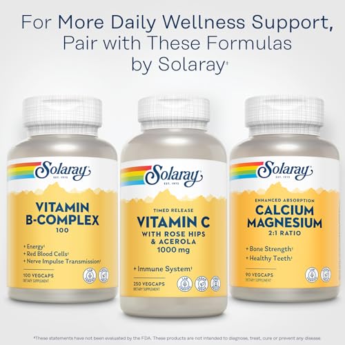 SOLARAY calcium magnesium for vegan diets