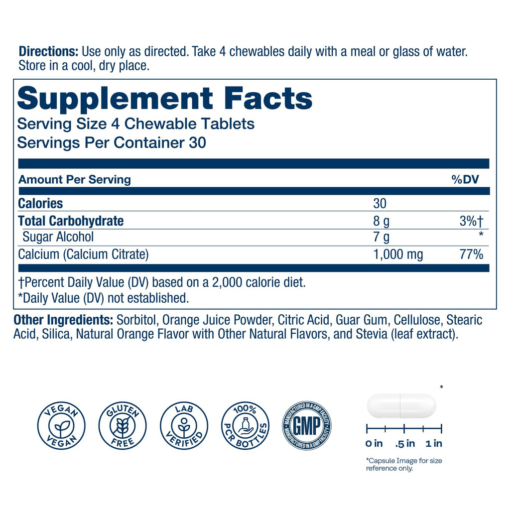 SOLARAY calcium supplement for bones
