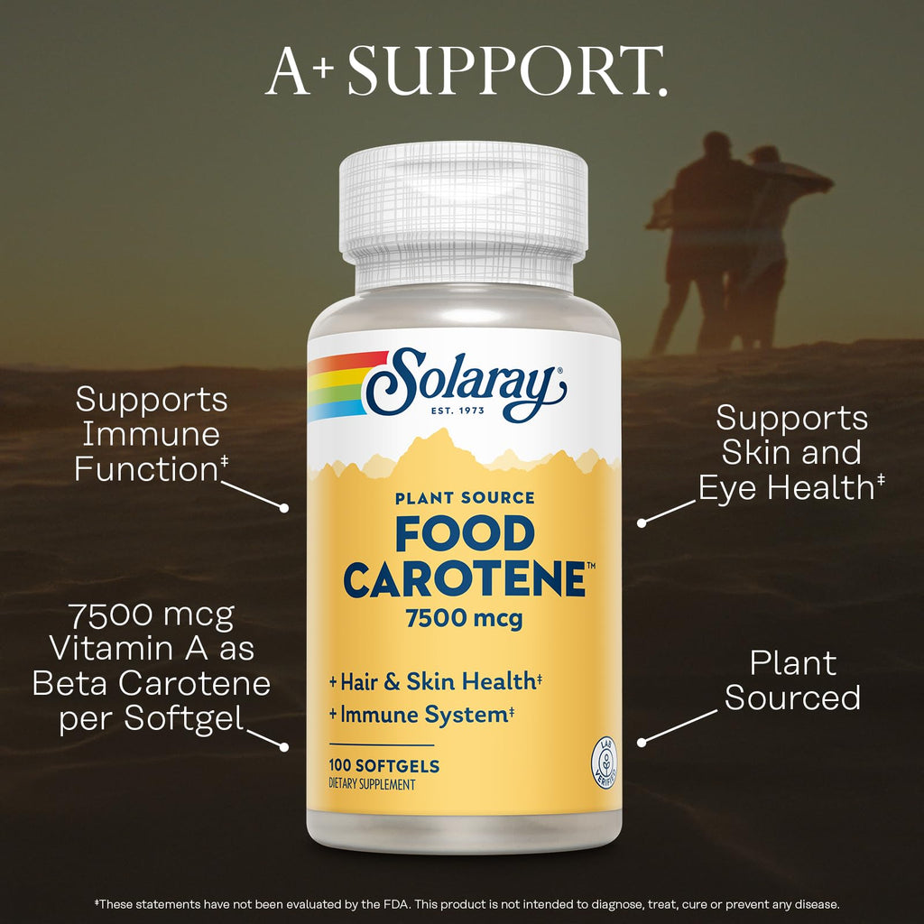 SOLARAY carotene softgels for skin wellness