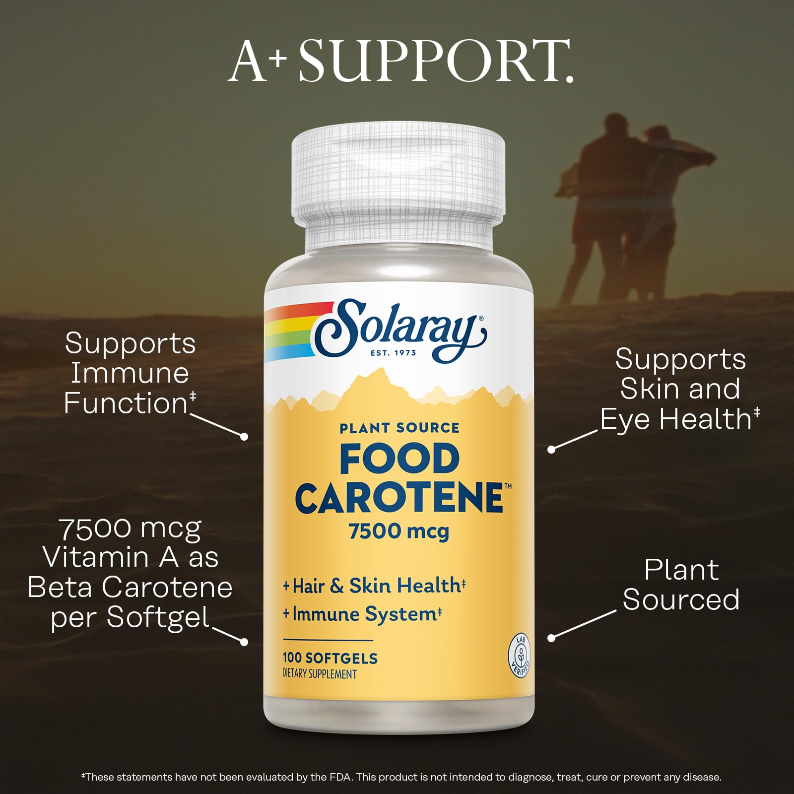 SOLARAY carotene softgels for skin wellness