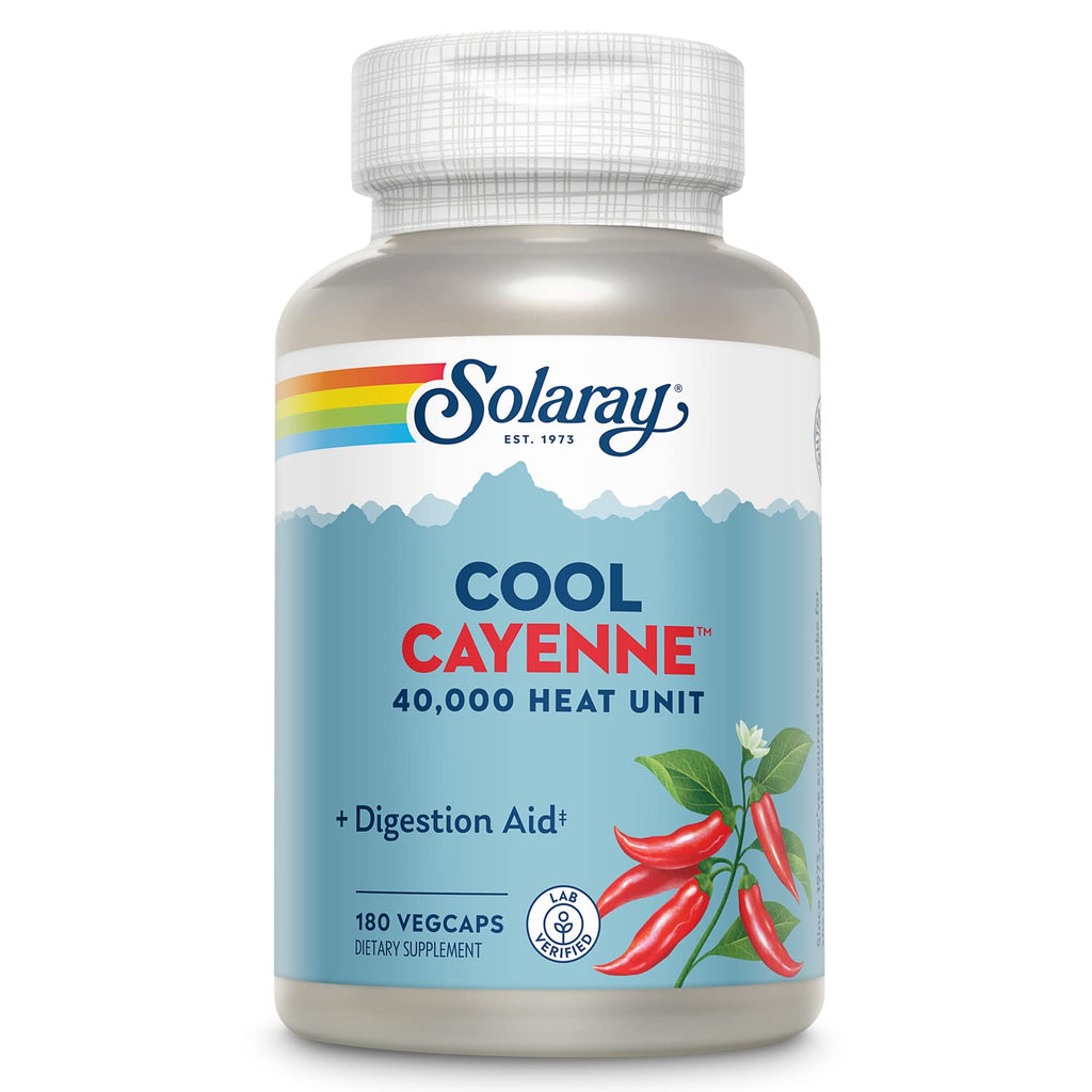 SOLARAY cayenne capsules for wellness