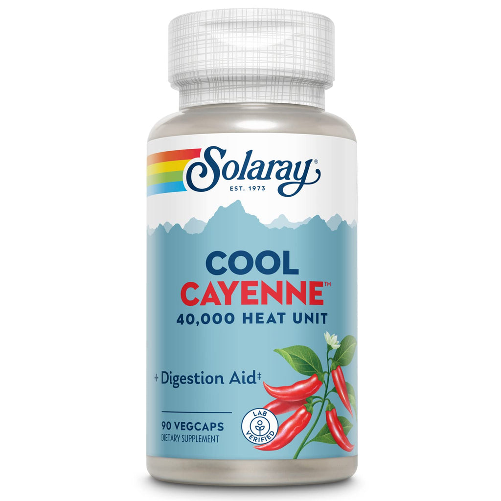 SOLARAY cayenne pepper capsules